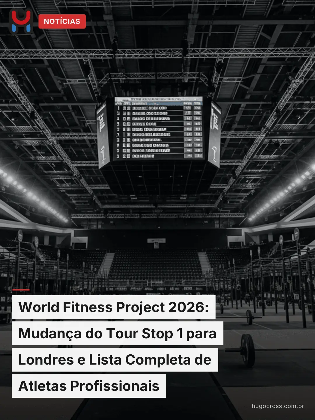 World Fitness Project 2026: Tour Stop 1 muda para Londres e lista de